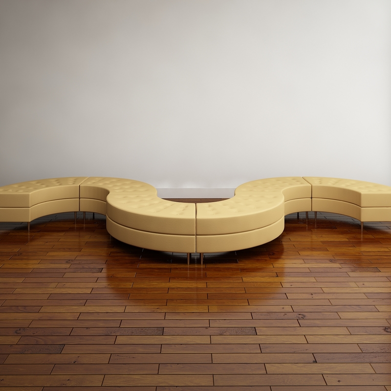 curved modular seating chairs 3d 3ds