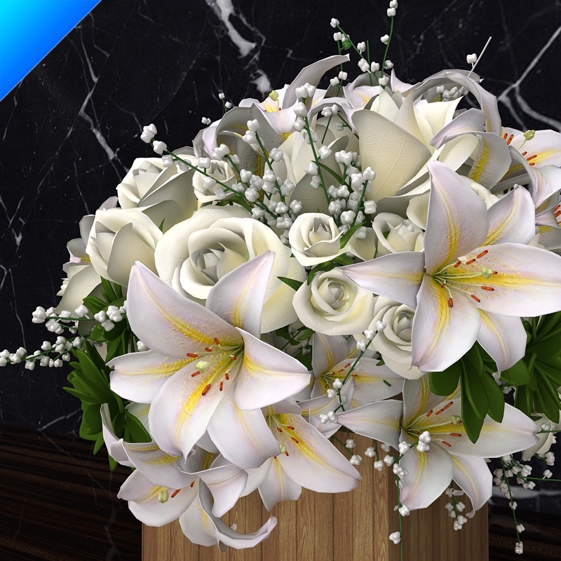 flower design 3d model