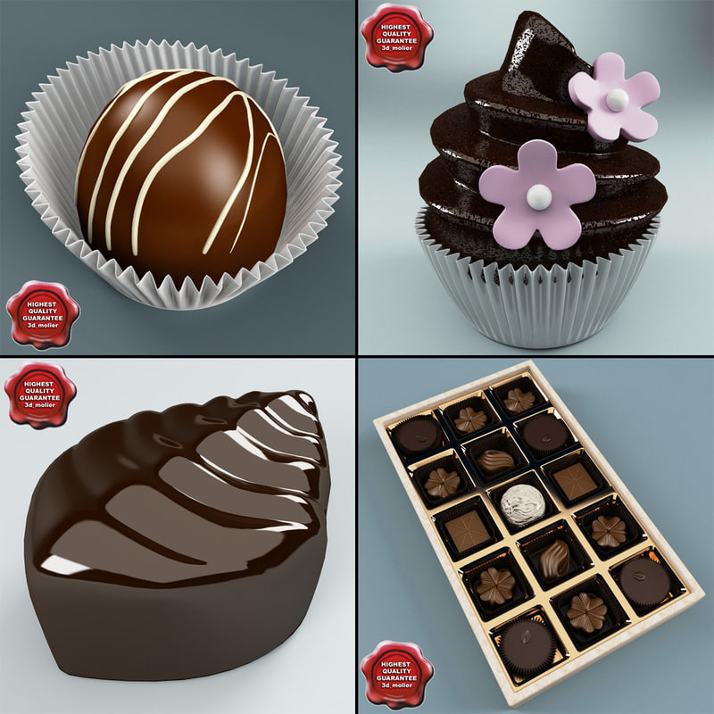 candy chocolate 3d model