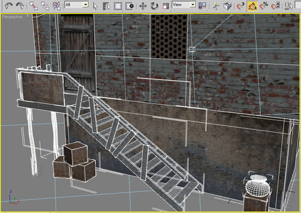 3d slum house model