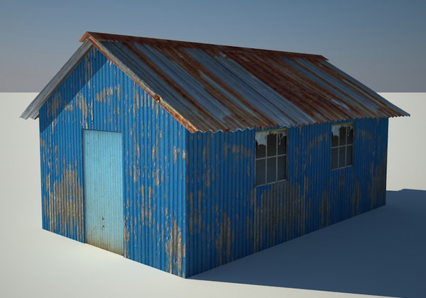 3d slum house model