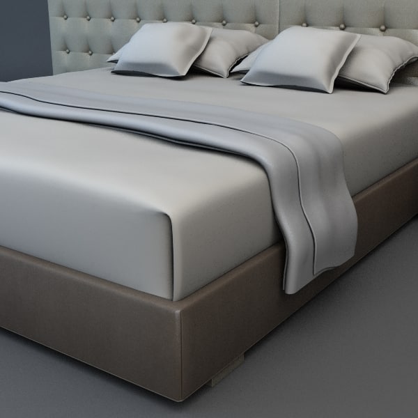 bed interior 3d max