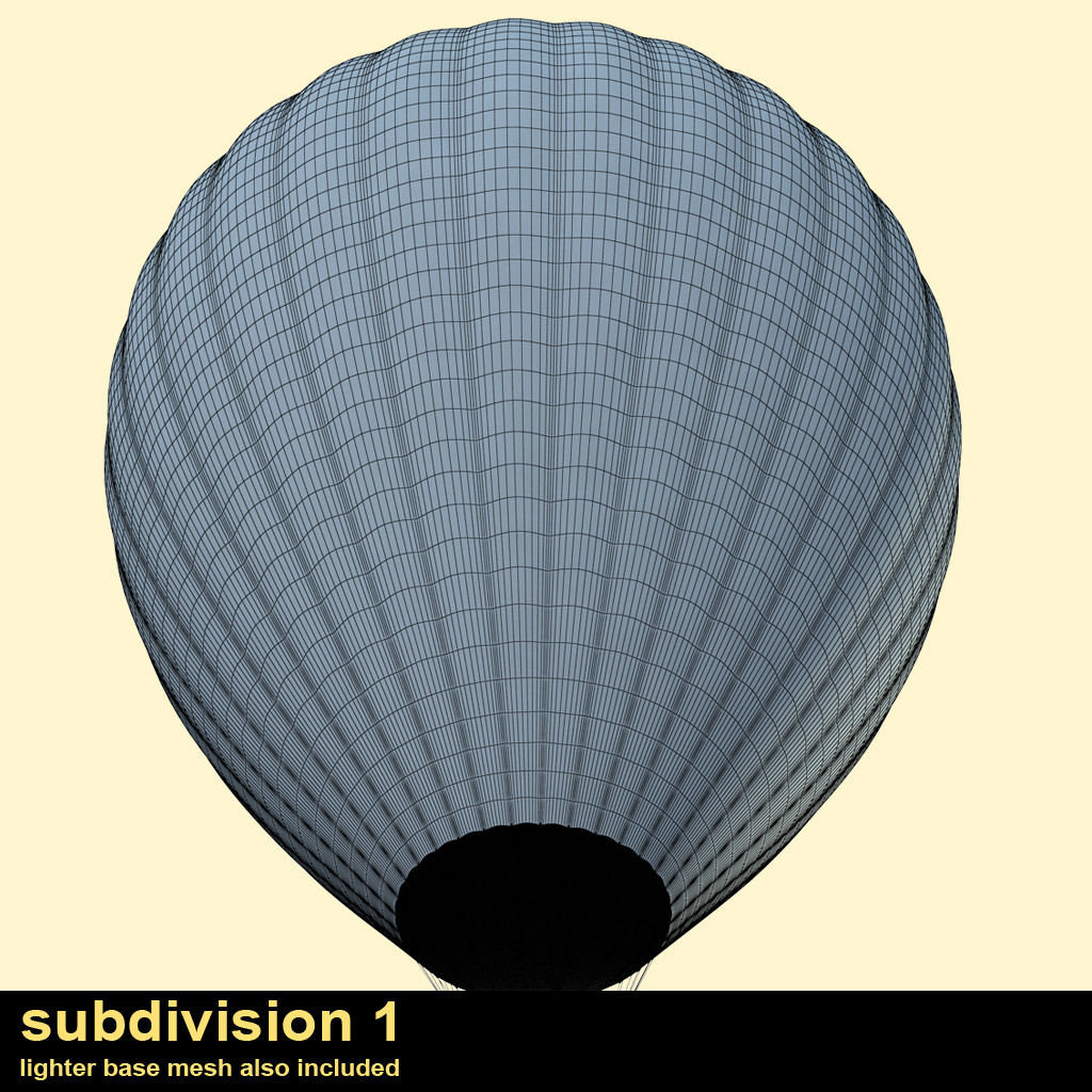 3d air balloon basket resolution