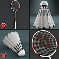 3d badminton court arena model