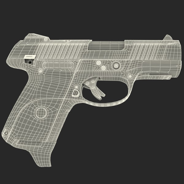 3d model pistol ruger sr9