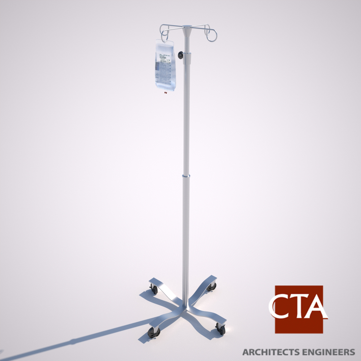 iv stand bag 3d model