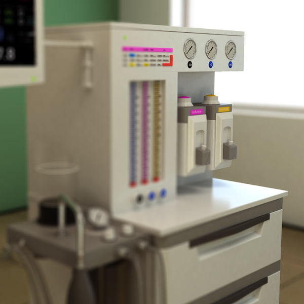 3d model anesthesia machine