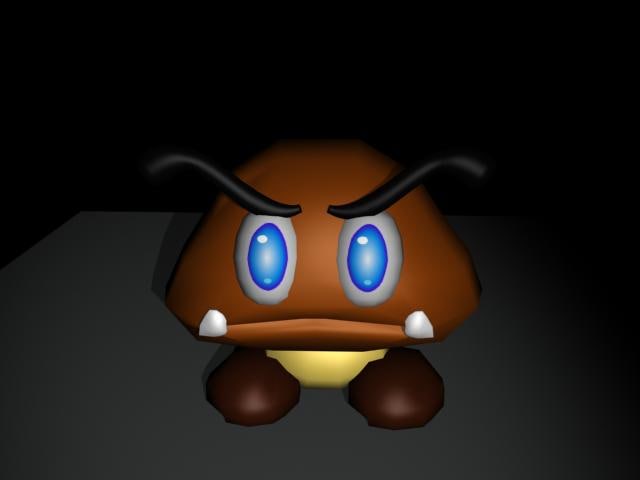 free goomba 3d model