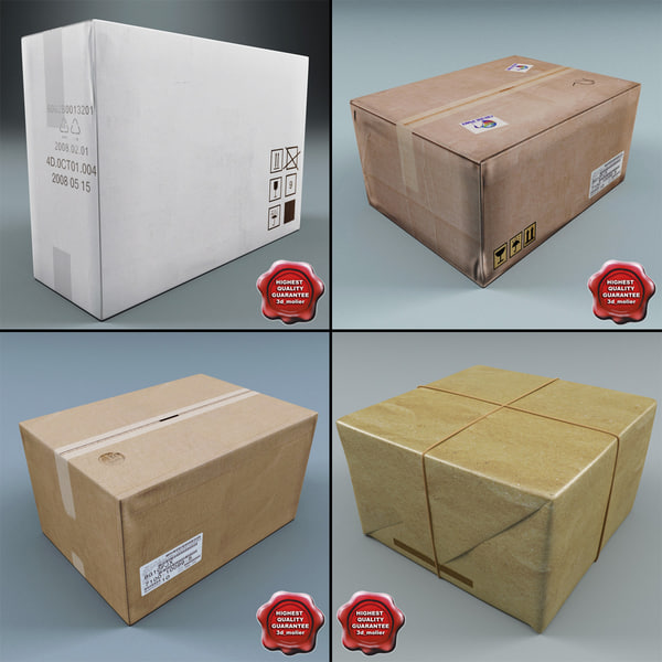 cardboard packaging 3d dxf