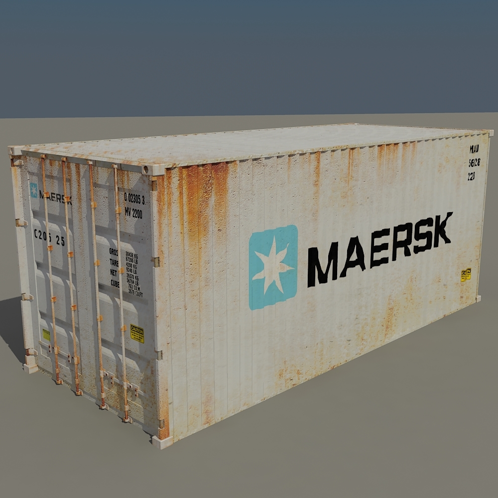 cargo container 3d model