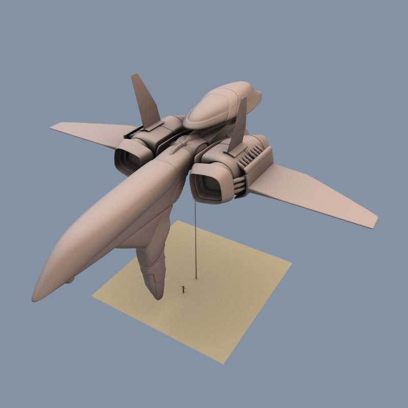 spaceship vessel eve 3d model