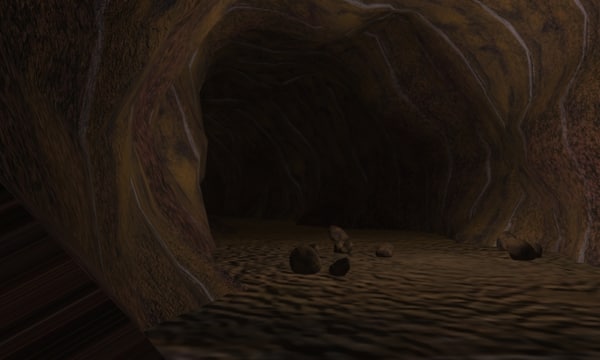 3d scene mars cave