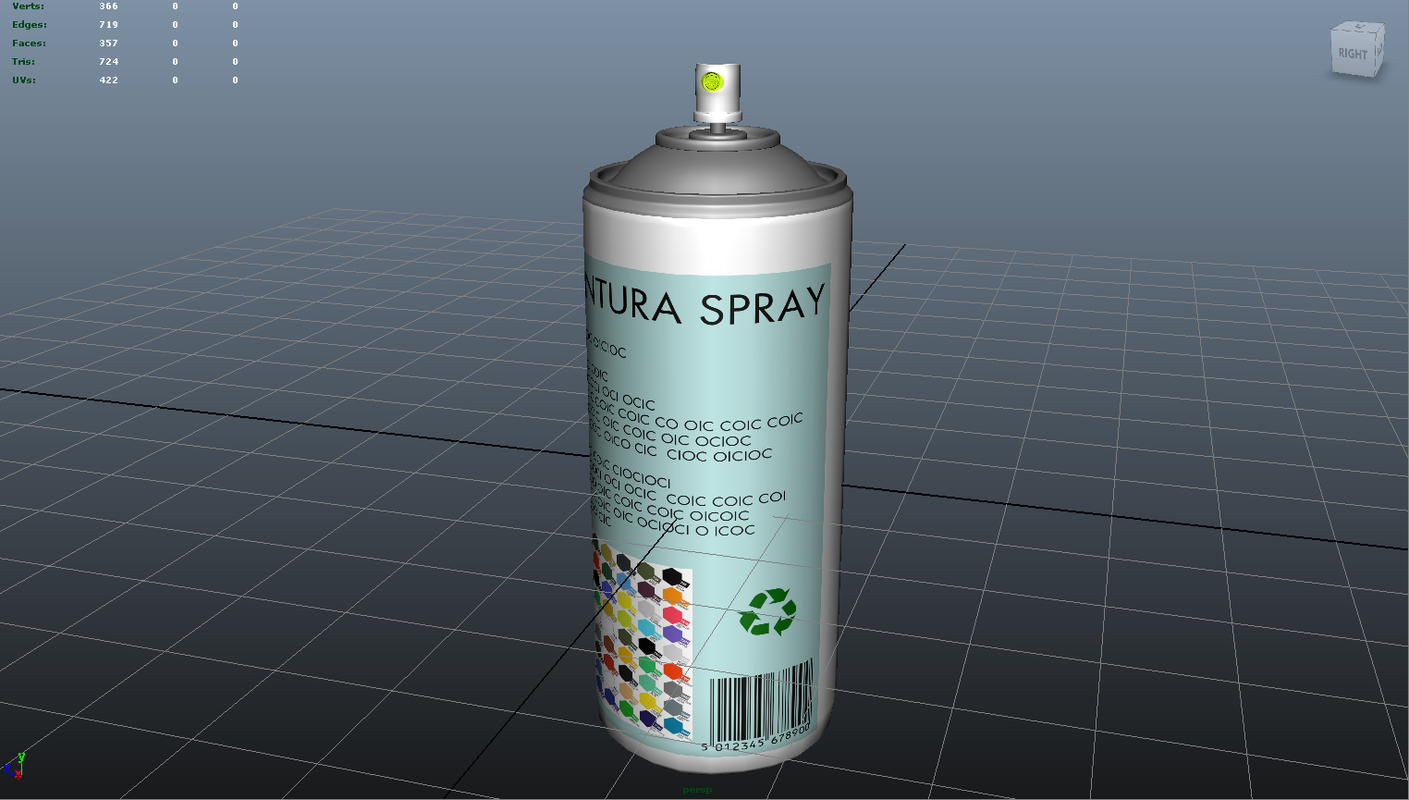 3d spray model