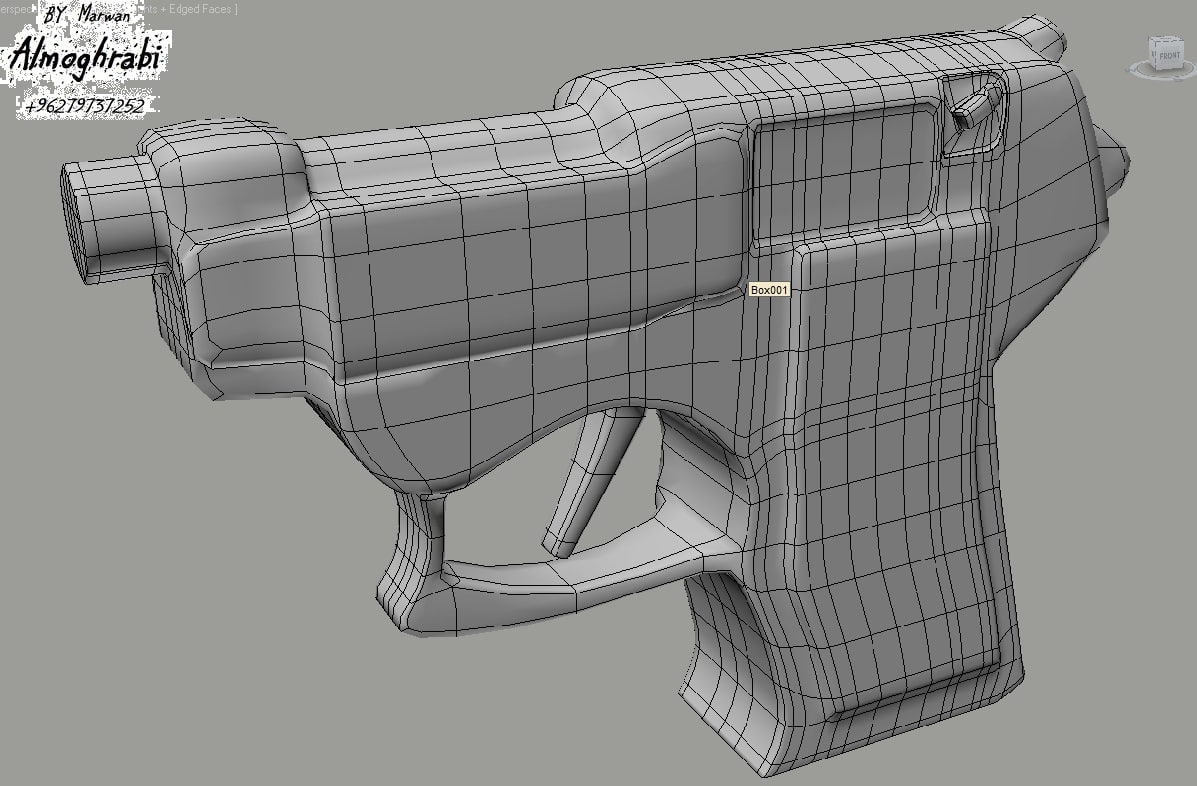 3d model of gun