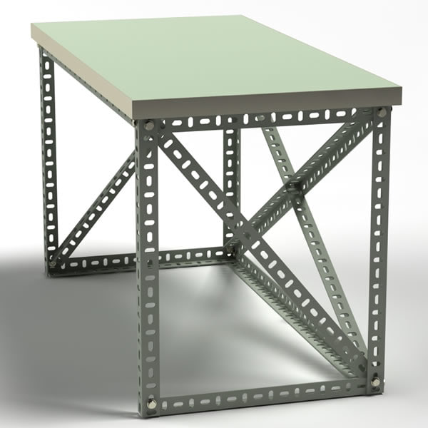 profile table 3d dwg