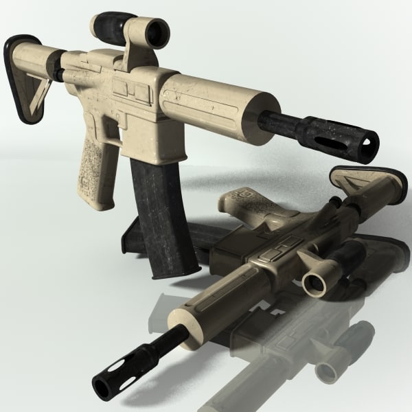 3d model of ar 15