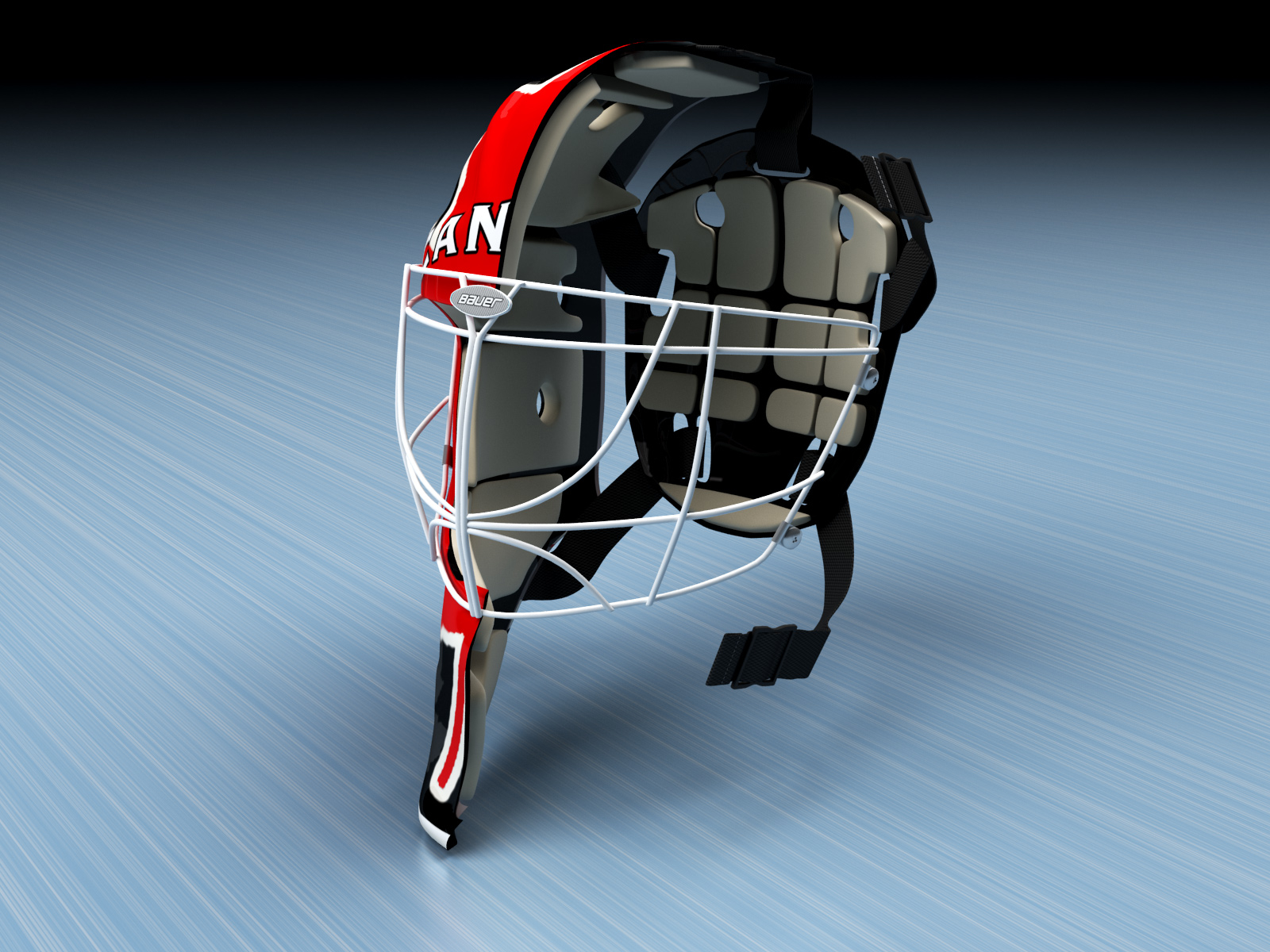 3ds ice hockey goalie helmet