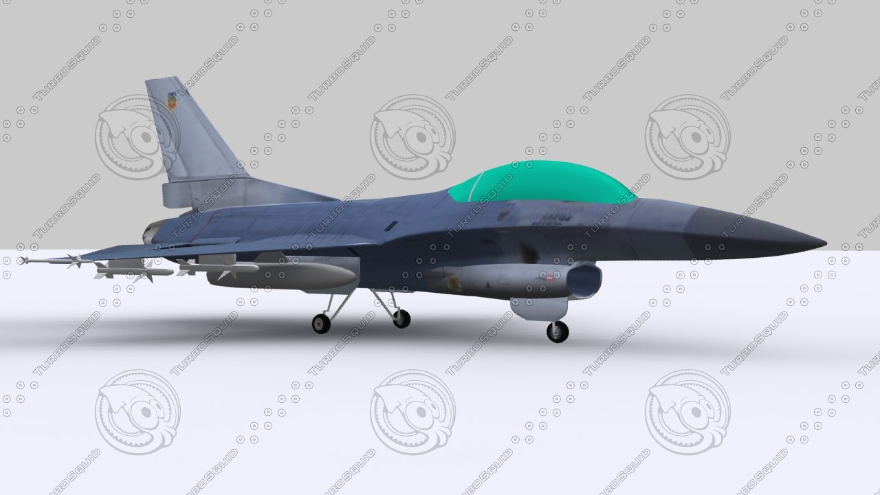 3d model simulator f16