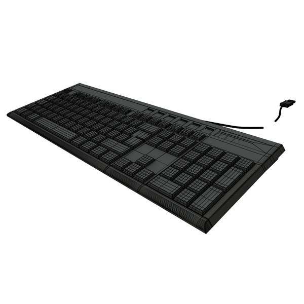 3d model logitech ultrax keyboard