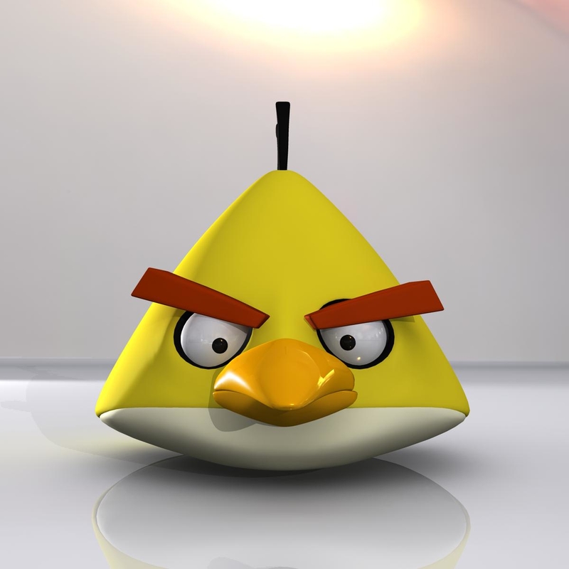3ds max angry bird character cartoon