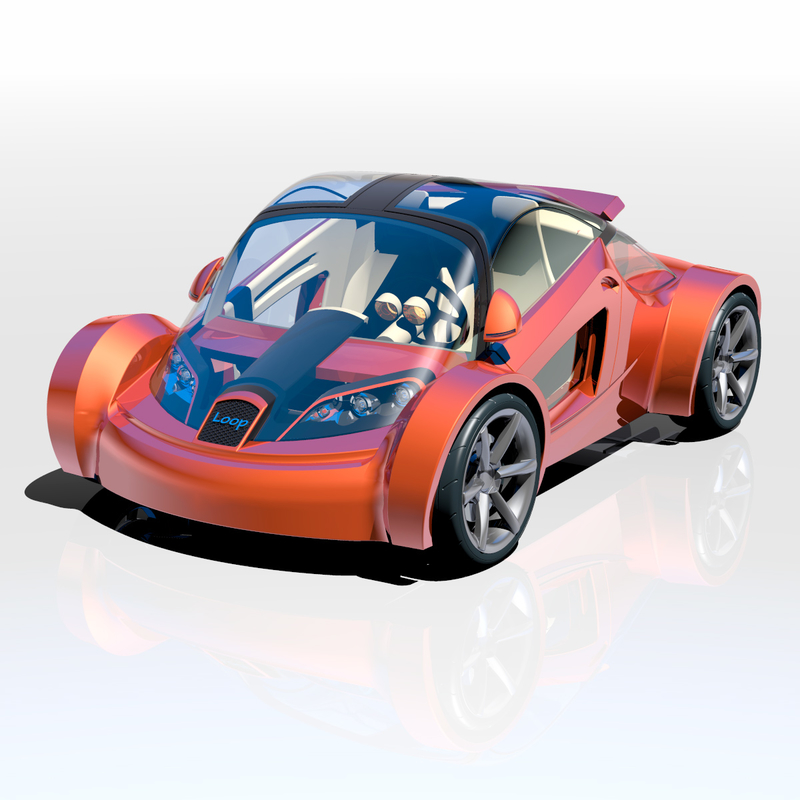 3ds loop small sports car