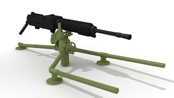 type 92 machine gun 3d obj