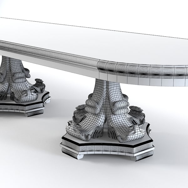 jumbo long dining 3d model