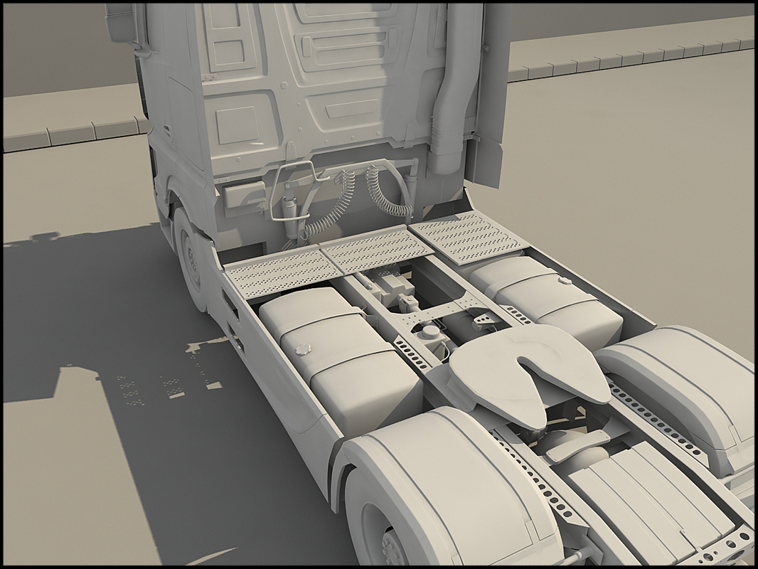 mercedes actros gigaspace 3d model