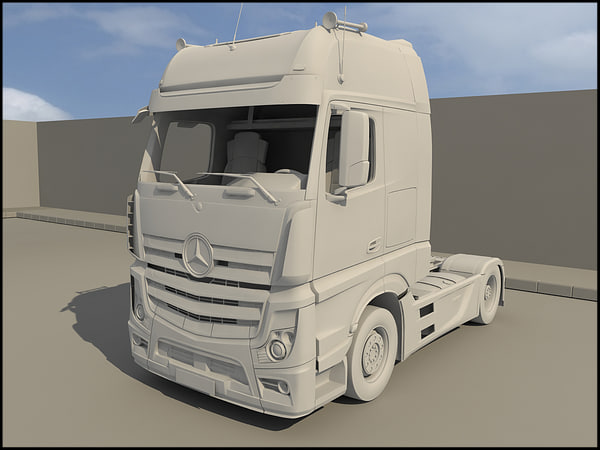 mercedes actros gigaspace 3d model