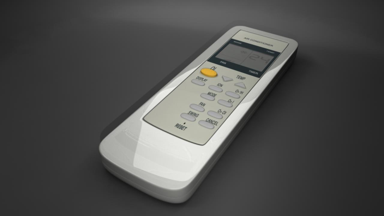 3d model air condition remote control
