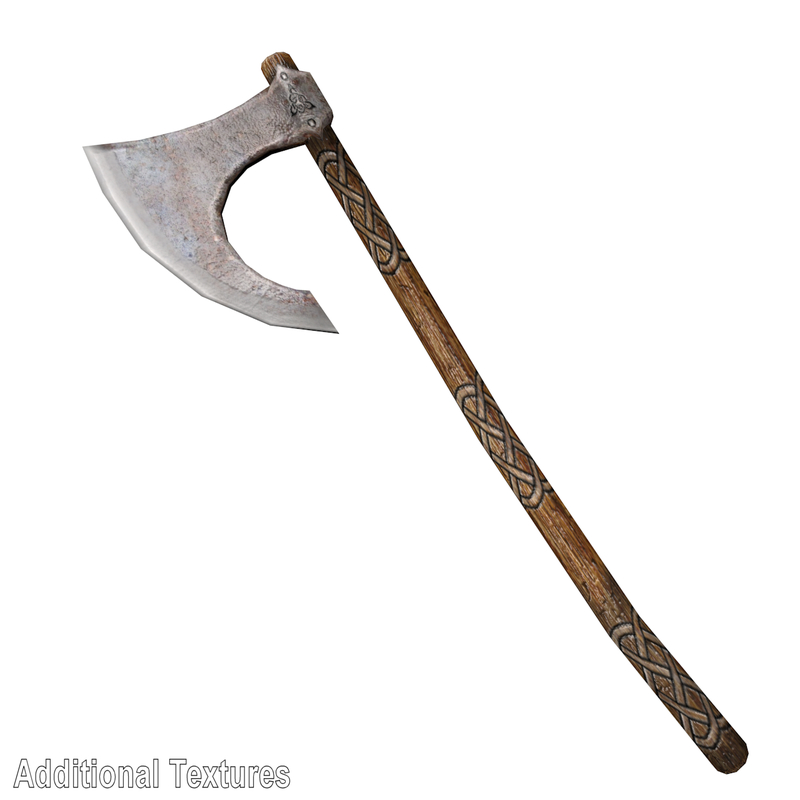 3ds celtic battle axe