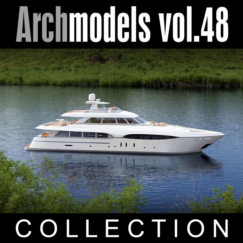 3d archmodels vol 48 yachts