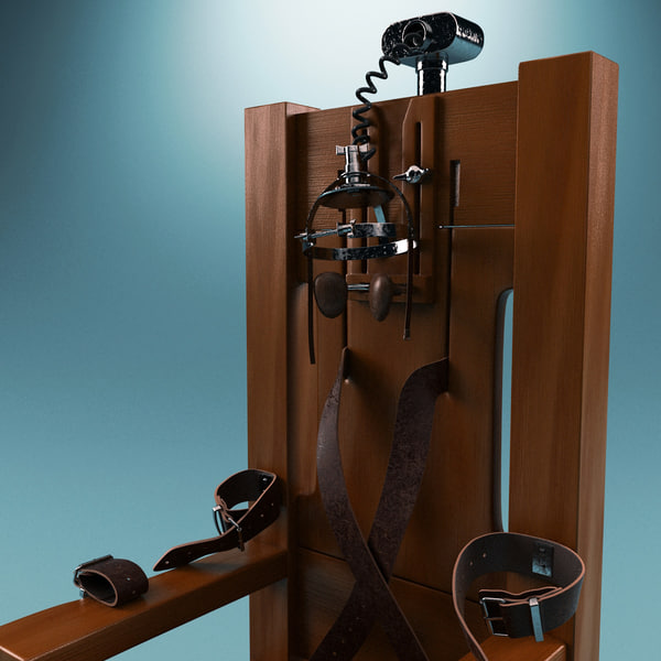 3d model execution equipment guillotine gallows