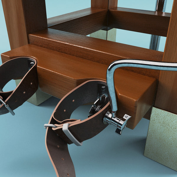 3d model execution equipment guillotine gallows