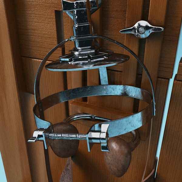 3d model execution equipment guillotine gallows