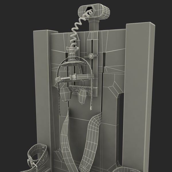 3d model execution equipment guillotine gallows