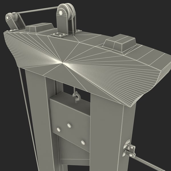 3d model execution equipment guillotine gallows