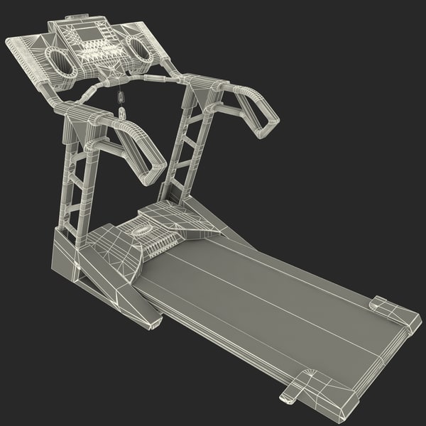 treadmills set modelled 3d model