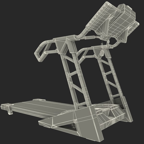 treadmills set modelled 3d model