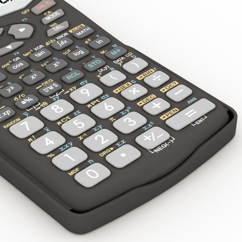 3d calculator sharp el-520w black