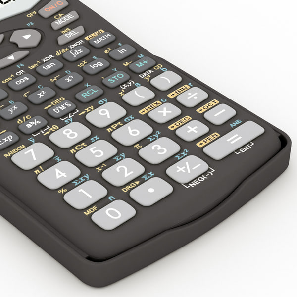3d calculator sharp el-520w black