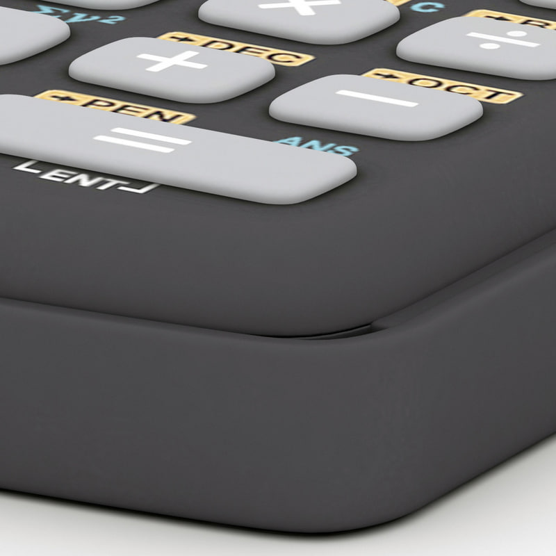 3d calculator sharp el-520w black