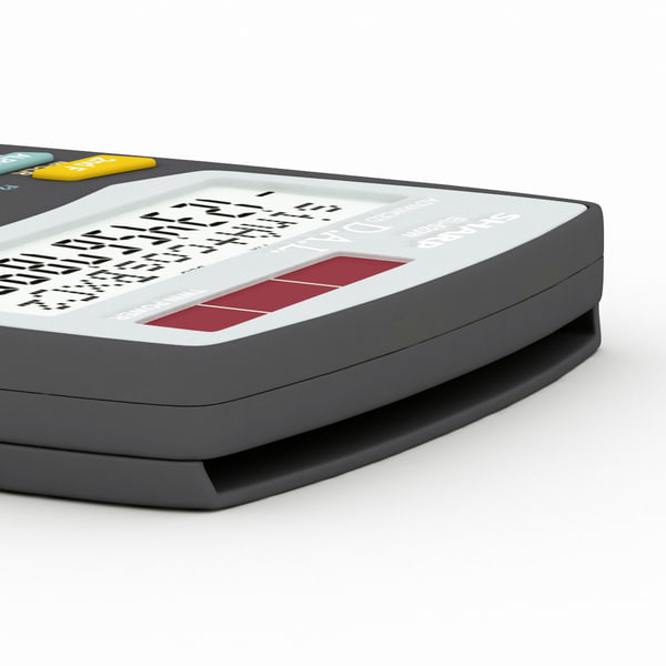 3d calculator sharp el-520w black
