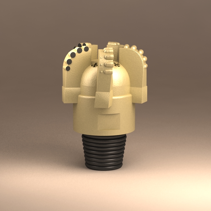 pdc drilling bit 3d model