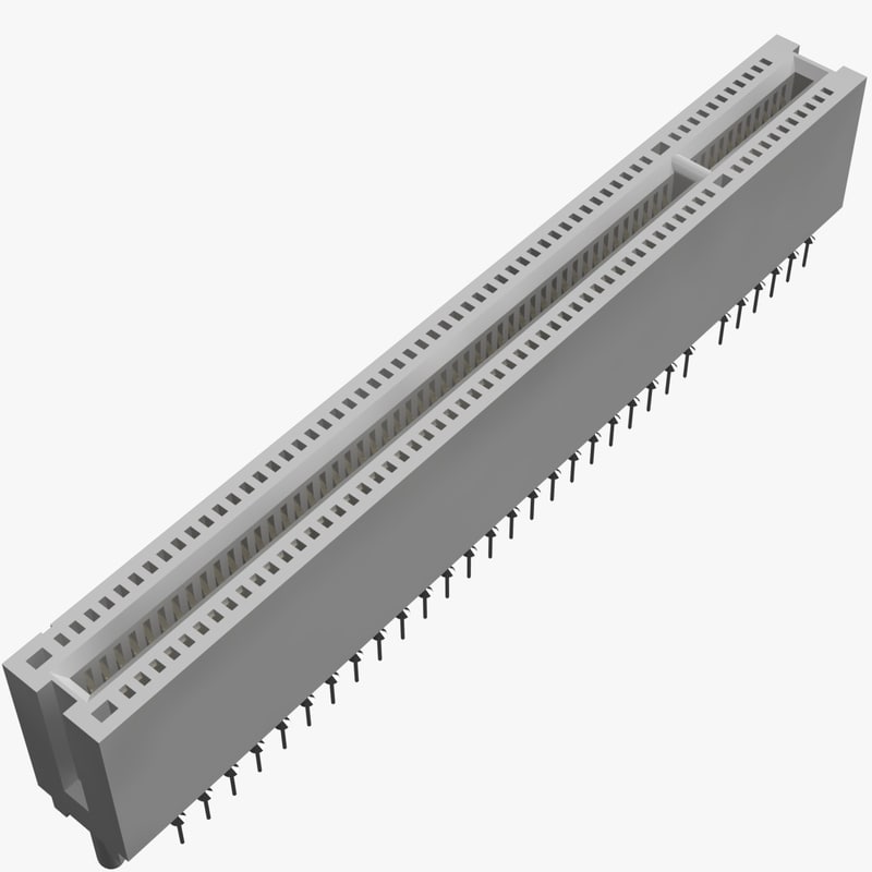 pci slot 3d model