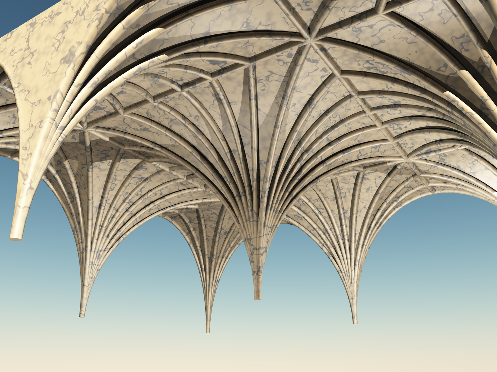 vaulted ceiling 3d max