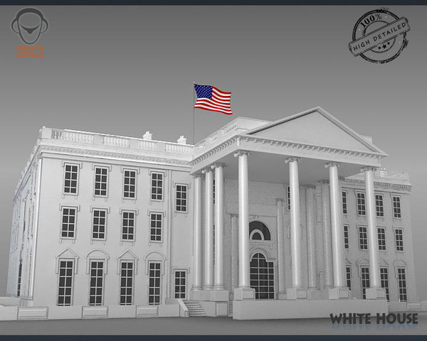3d model white house complex