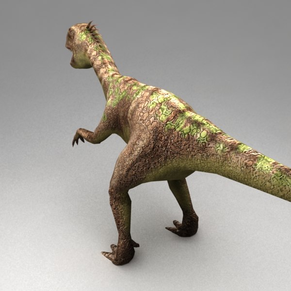 rigged raptor animation 3d model