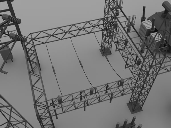 substation 3d model