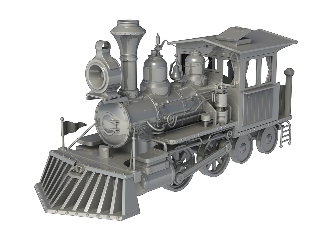 3d model classic train